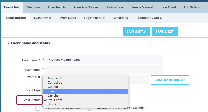 How to make your registration site LIVE | Stova @ ASU